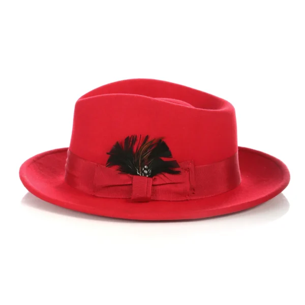 Crushable Red Fedora Hat | Simply The Best